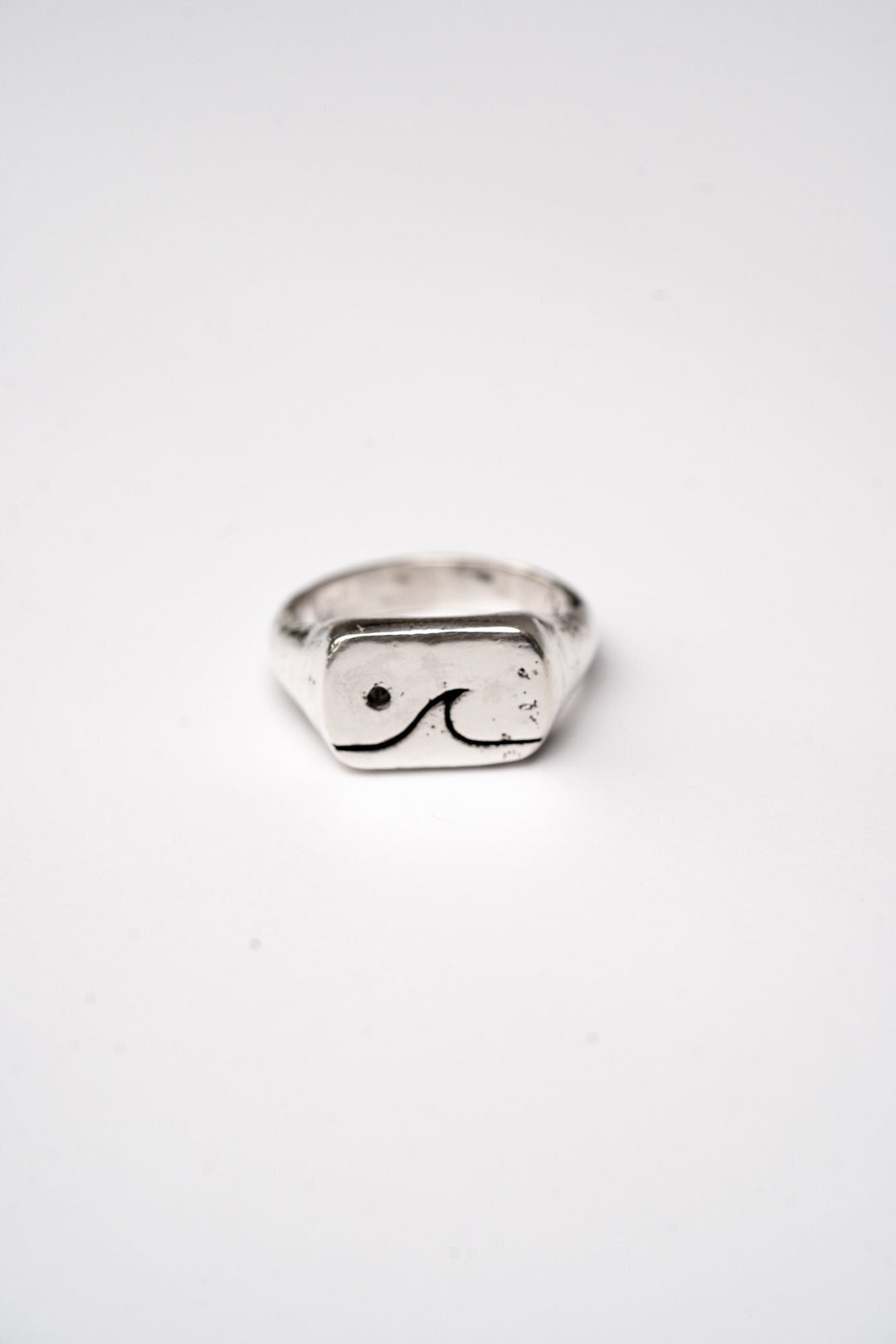 The Tide Signet Ring Wave & Sun Design in 925 Sterling Solid Silver ...