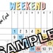 Weekend Mini Grid Bingo (mixed, Straight, Blank) - Etsy
