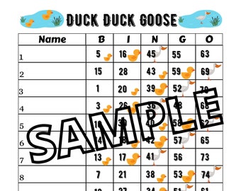 Duck Bingo | Etsy