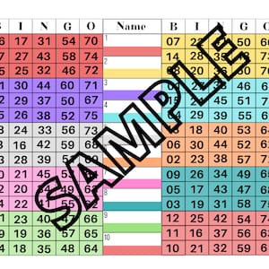 Double Blocks Bingo (mixed and Blank) - Etsy