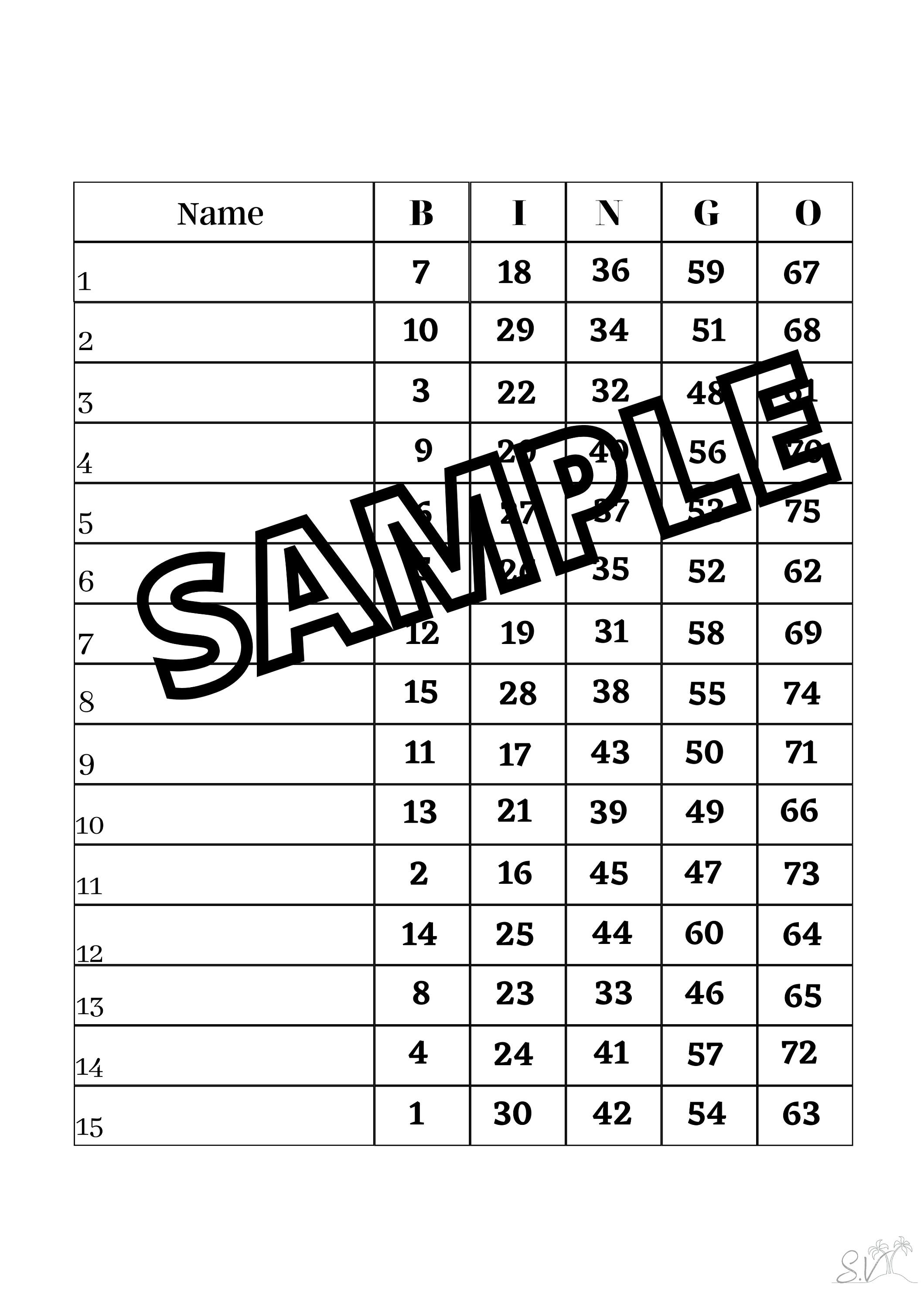 Free Printable Bingo Call Numbers 1-75 Free Printable Bingo, 45% OFF