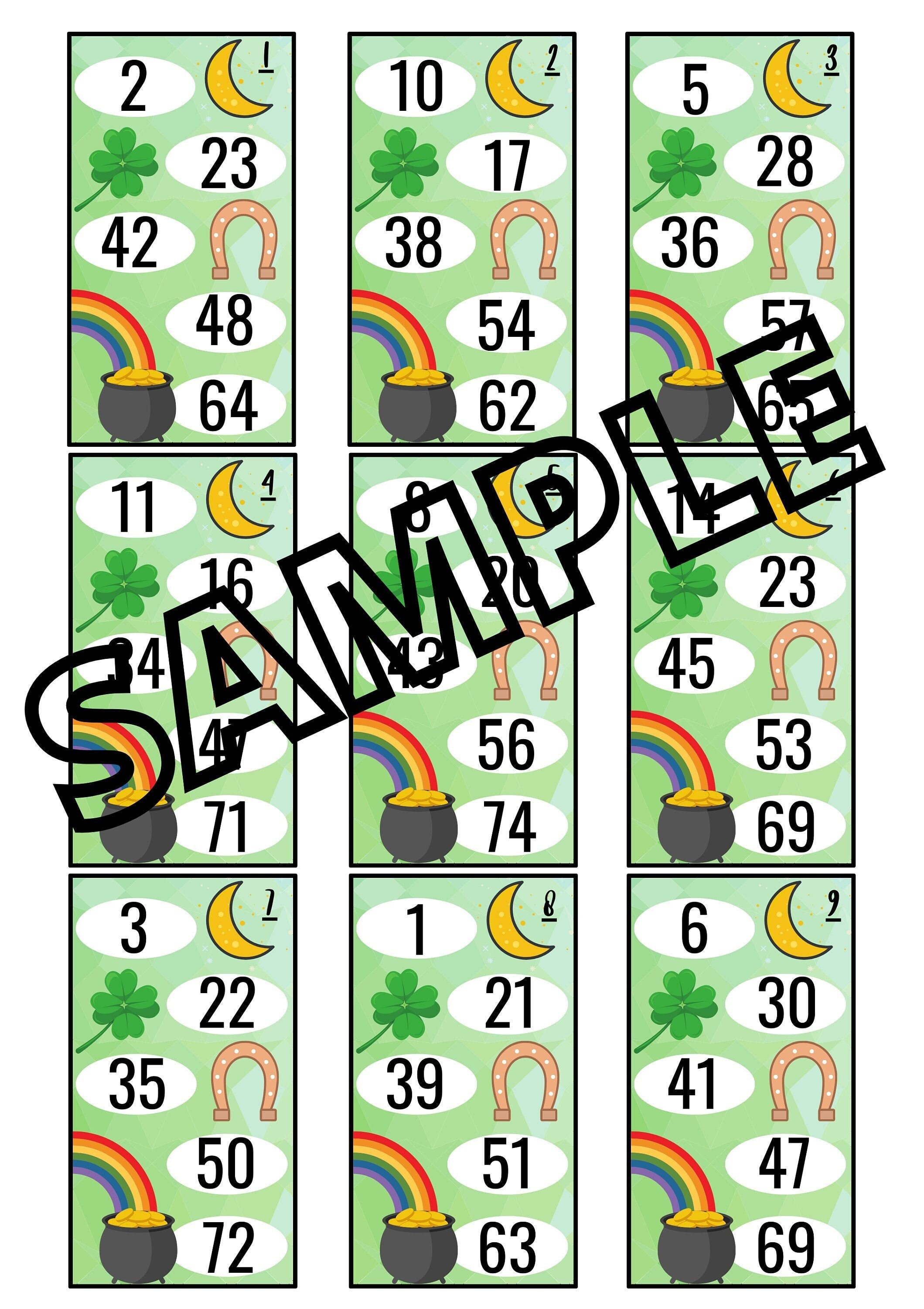 Lucky Charm Holds 25 Card, 5 Number, Houdini Balanced, Master, Call ...