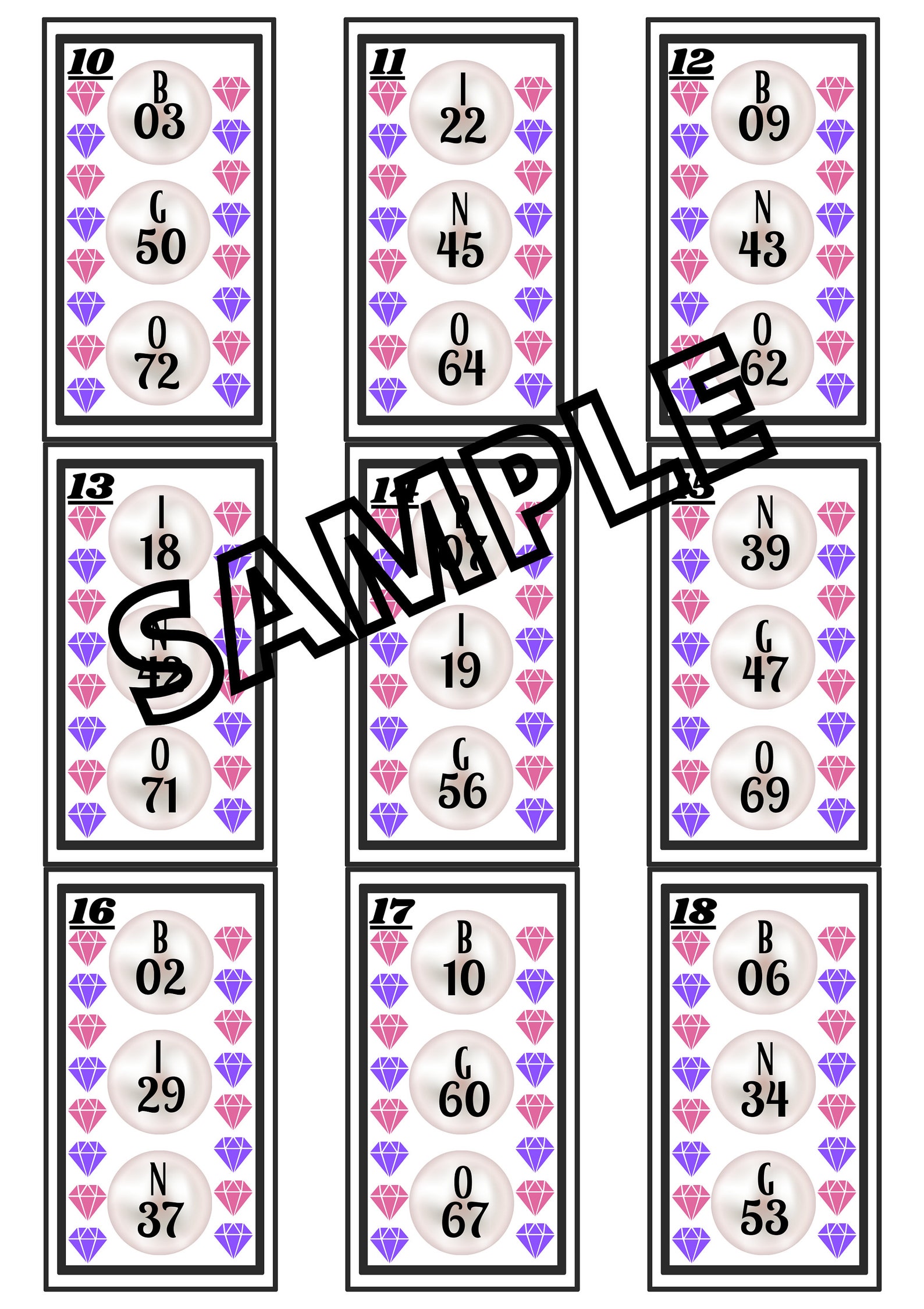 Diamond HOLDS (25 Tickets, 1 Master, 1 Call Sheet) - Etsy