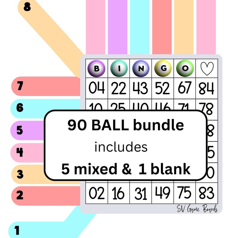 Bingo Pattern Sheet 5 - Etsy