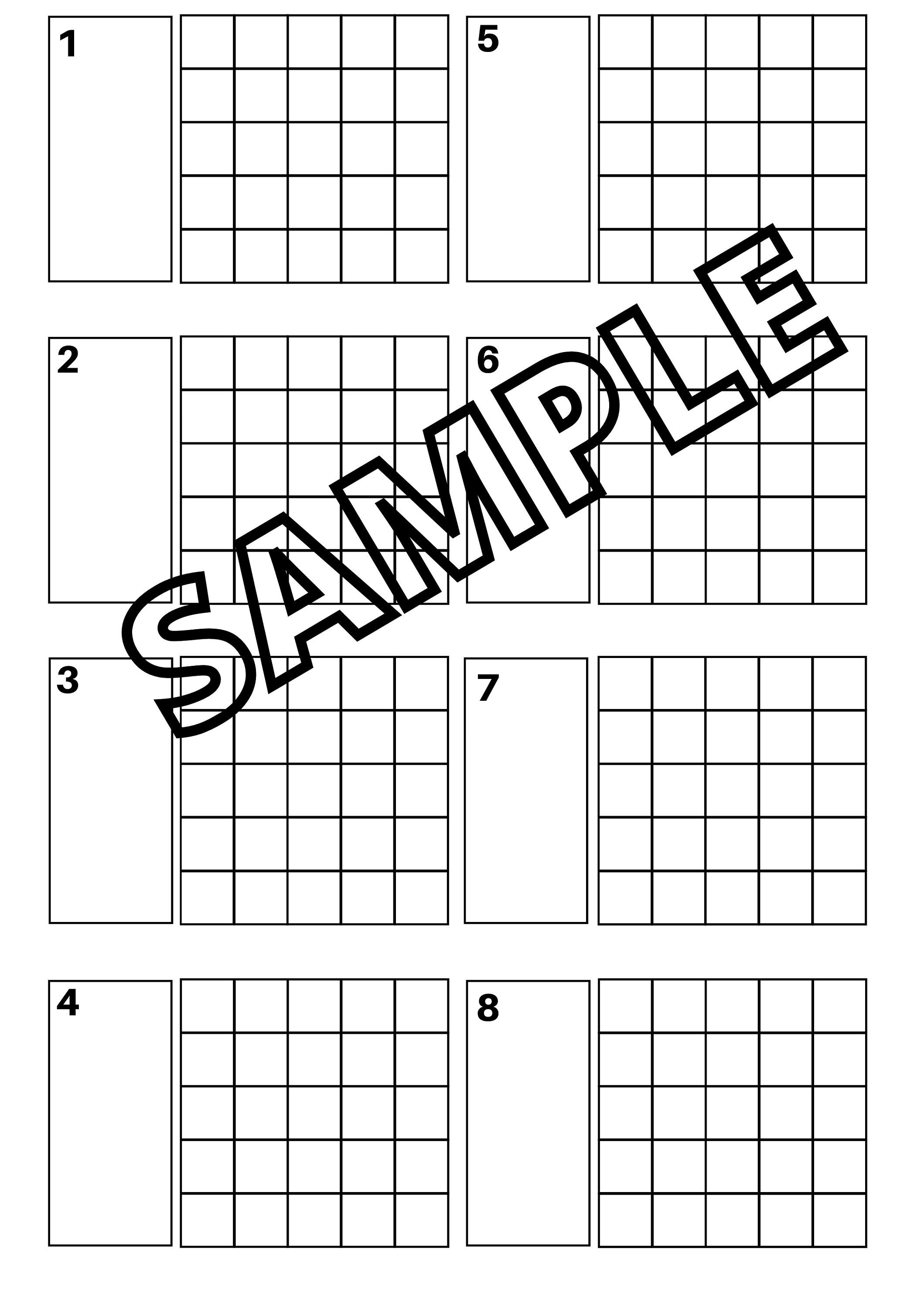 100 Ball 8 Player Blocks mixed, Blank - Etsy