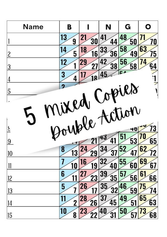 Double Action Bundle 5 Mixed Copies - Etsy