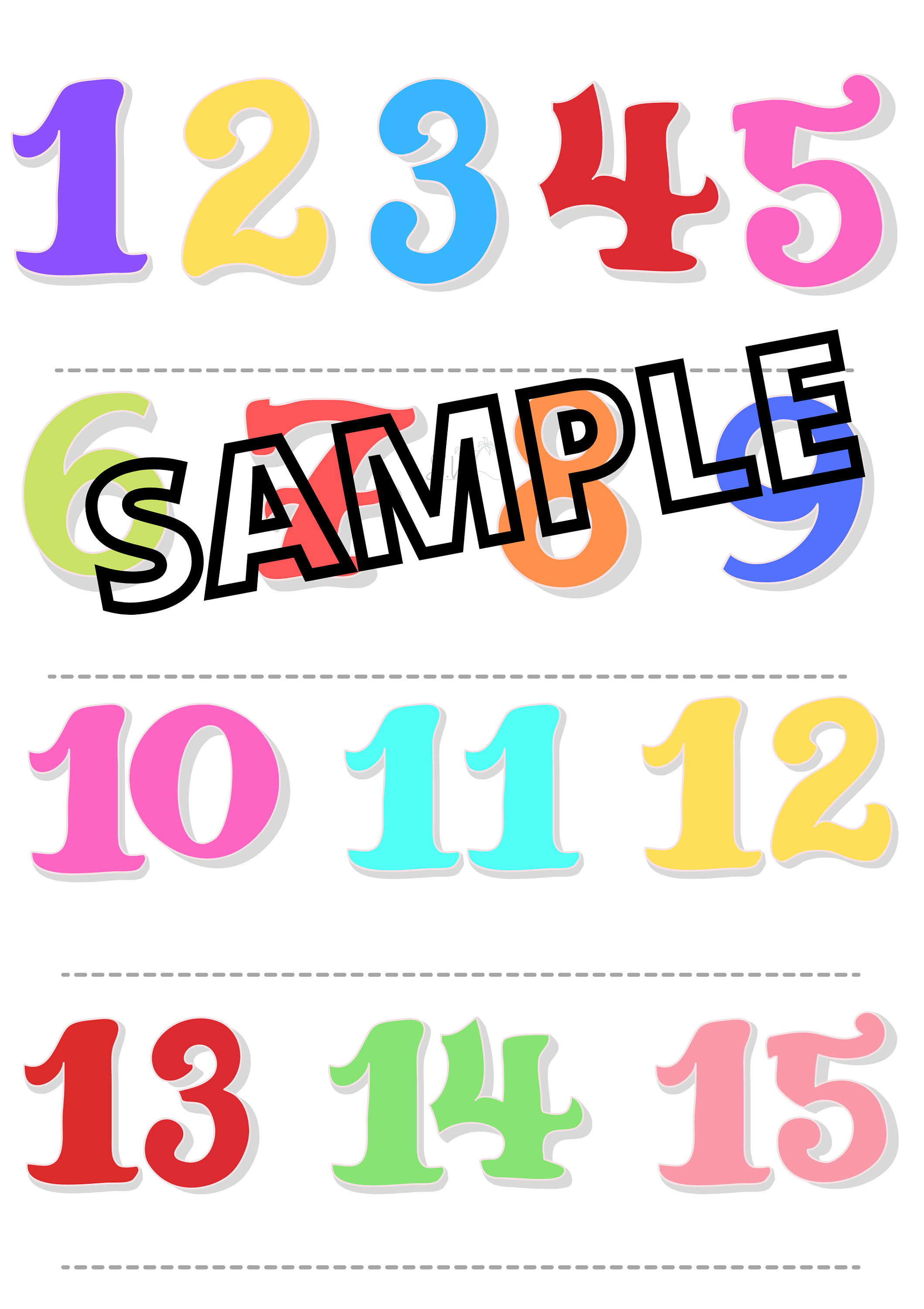 Number Bingo 15 Lines. mixed, Straight, Blank - Etsy