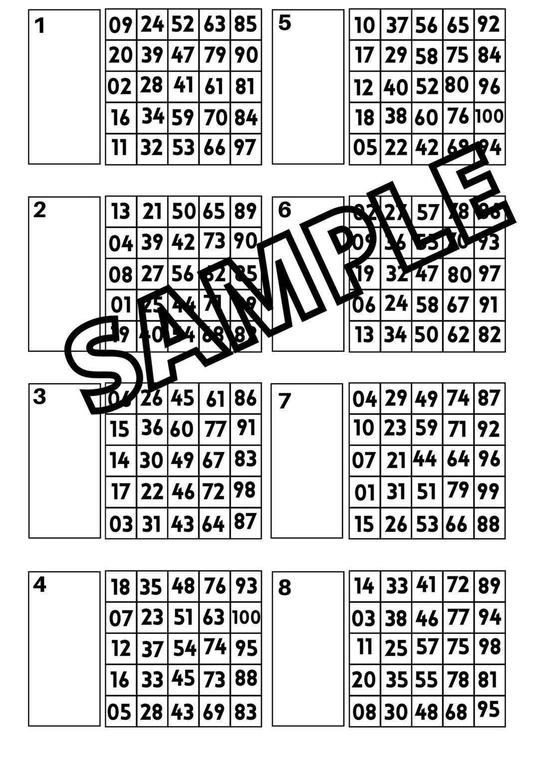 100 Ball 8 Player Blocks (mixed, Blank) - Etsy