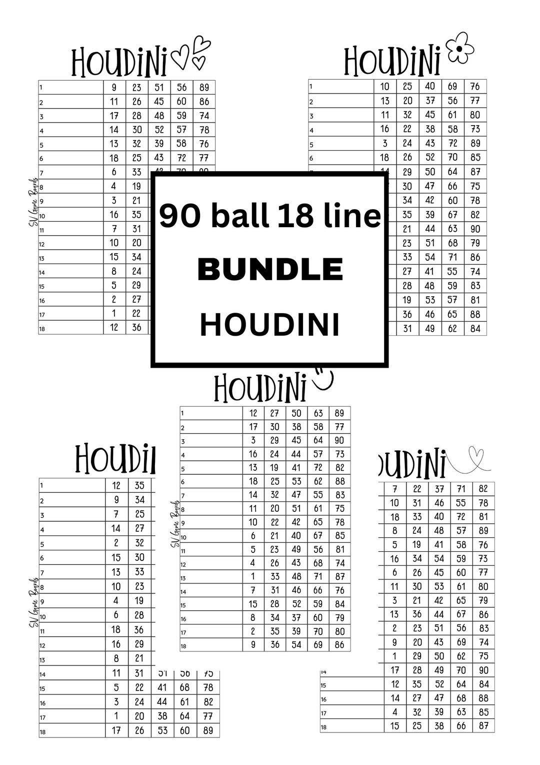 Houdini Bundle 90 Ball 18 Line (5 Mixed) - Etsy