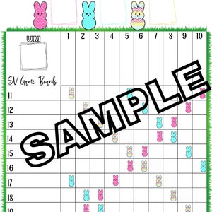 Peeps 100 Ball Grid Bingo mixed Straight Blank - Etsy