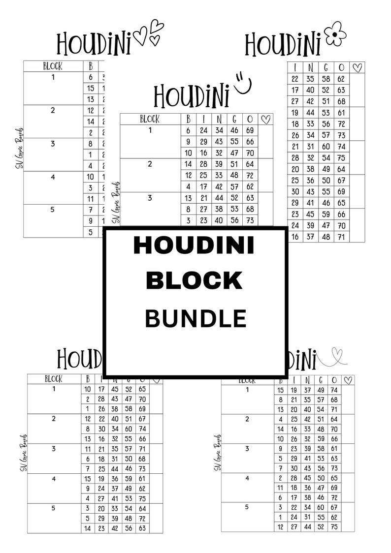 Houdini Blocks Bundle (5 Mixed) - Etsy