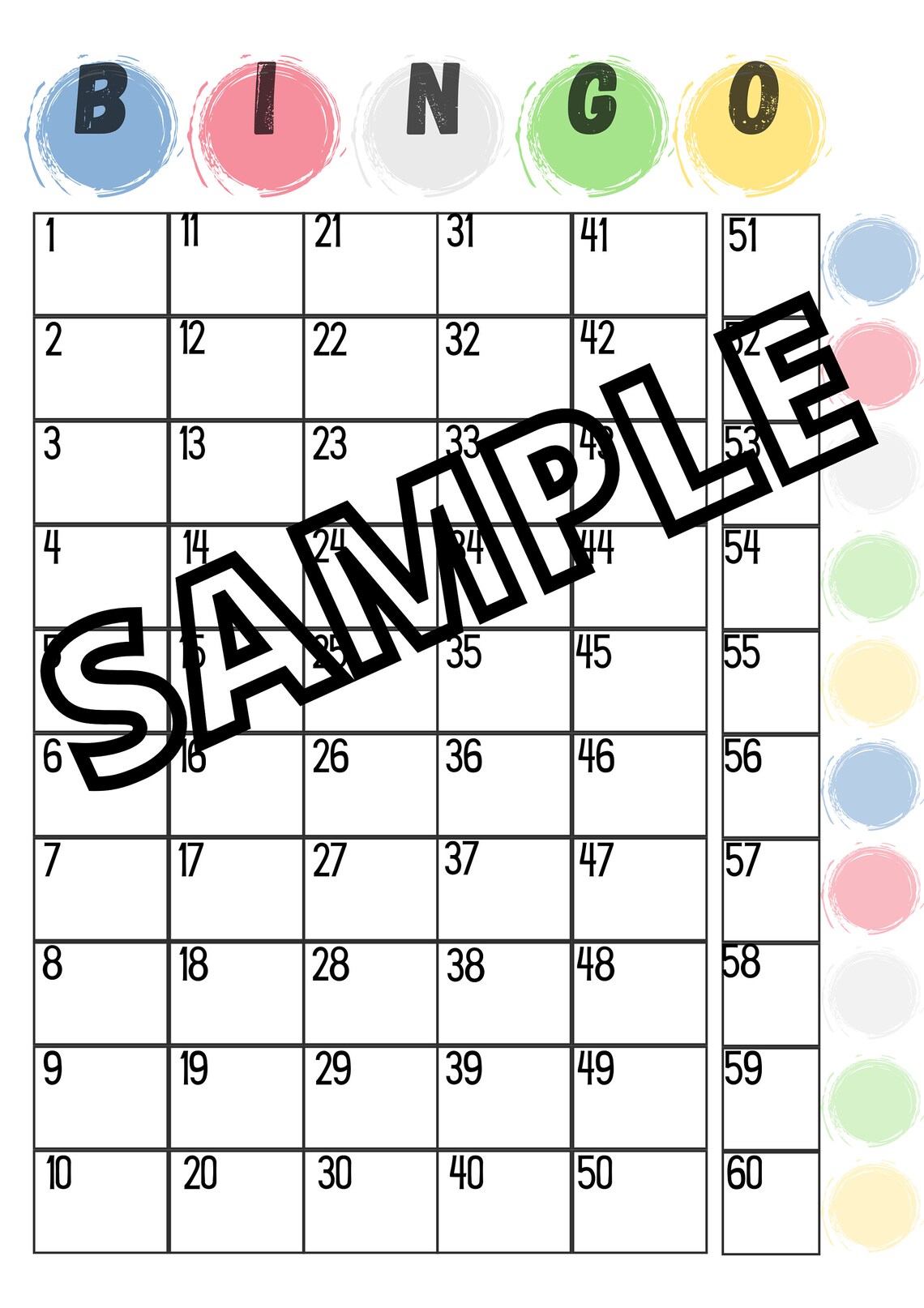 Bingo Holds 5 Number 15 Cards. - Etsy