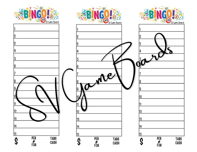 Bingo Sheet PRINTABLE 1-15 - Etsy