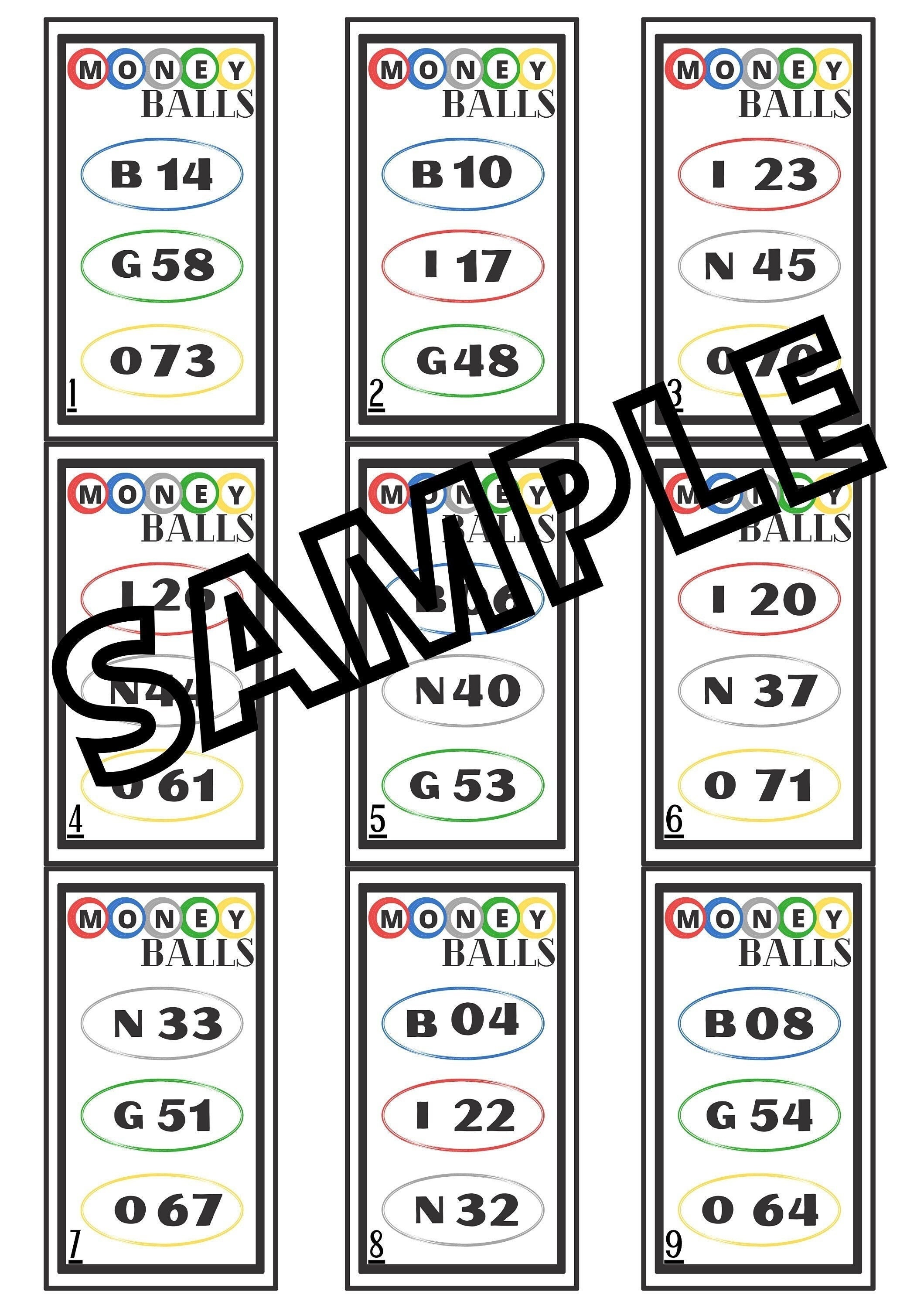 HOLDS Moneyball (25 Cards, Master, Call Sheet) - Etsy