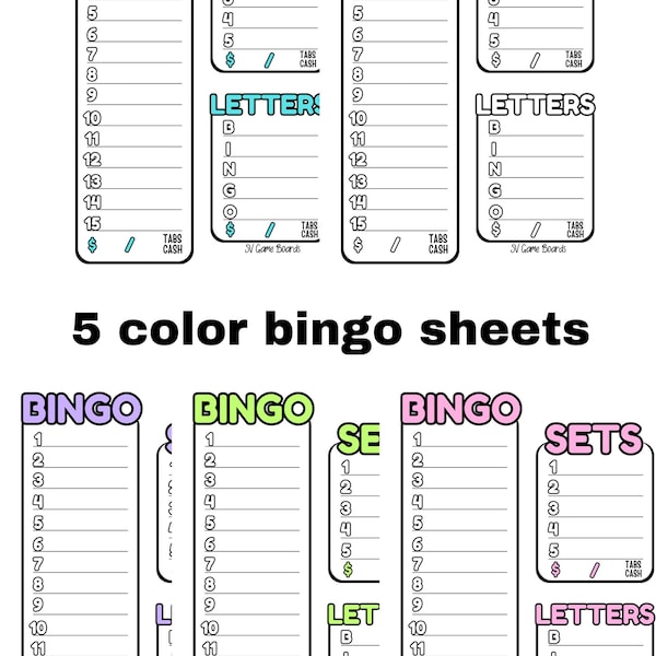 Bingo Set - Etsy