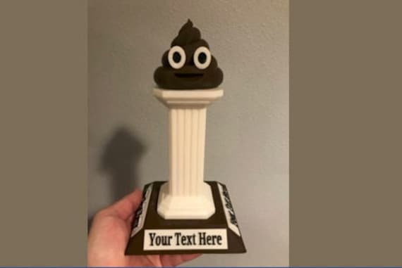 Custom Poop Emoji Award | Etsy
