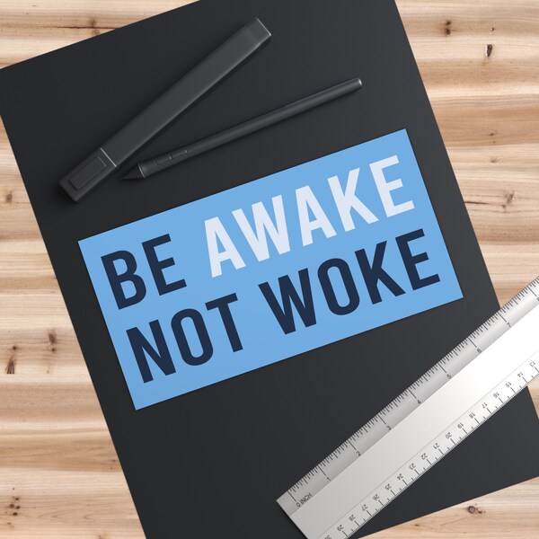 Anti Woke Bumper Sticker - Etsy