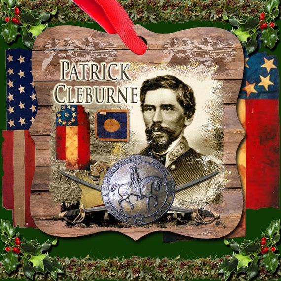 Patrick Cleburne American Civil War Double Sided Maple Veneer Wooden ...