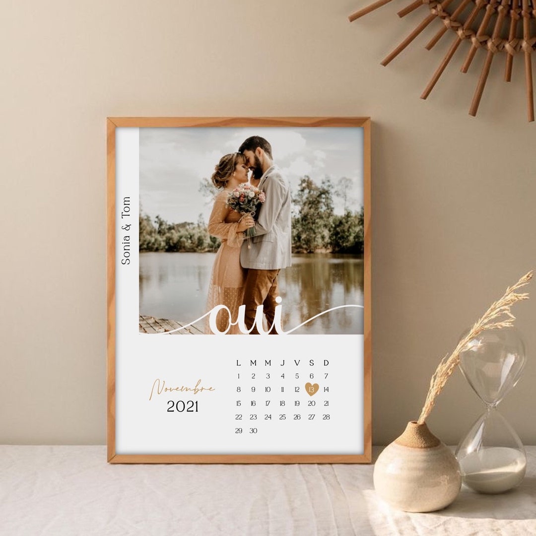 Cadeau De Pacs Personnalisé, Affiche Cadeau De Mariage. Affiche Couple ...