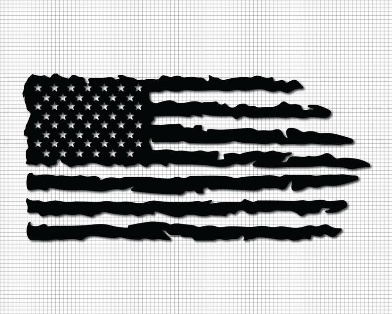 DISTRESSED FLAG SVG American Flag Svg Cut File Vector - Etsy