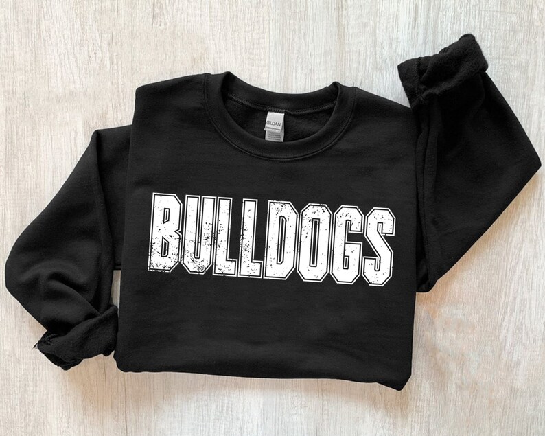 Bulldogs Distressed Mascot Svg Digital Download Team Spirit - Etsy