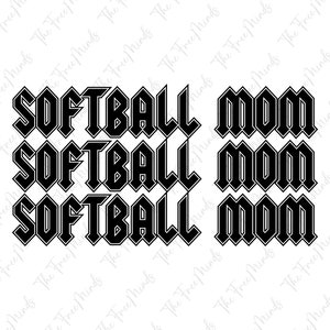 Softball Mom Svg, Stacked Svg, Printables, Softball Svg, Sports Mom Svg ...