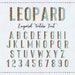 Half Leopard Font Svg, Leopard Svg, Leopard Alphabet Svg, Animals Print ...