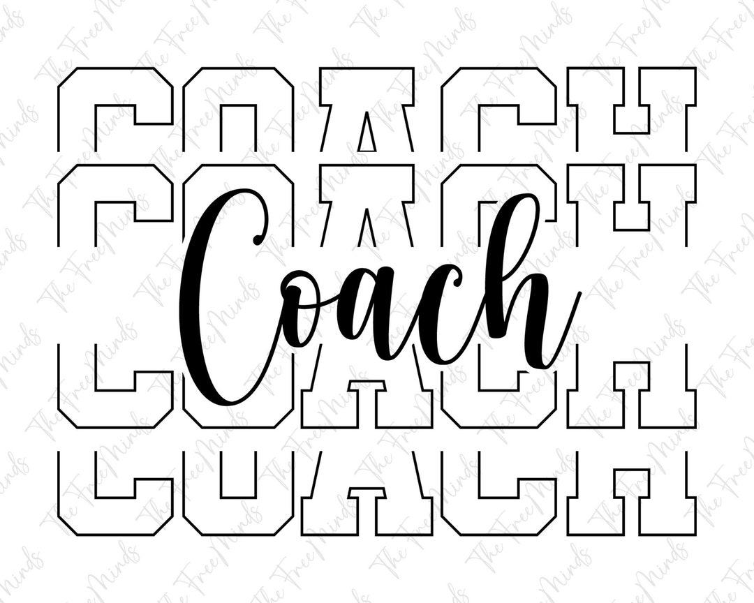 Coach Svg, Stacked Svg, Digital Download, Baseball Coach Svg, Coach ...