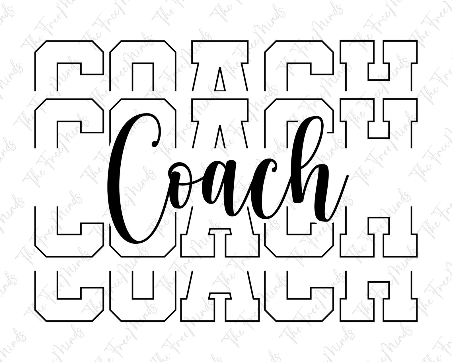 Coach Svg Stacked Svg Digital Download Baseball Coach Svg - Etsy