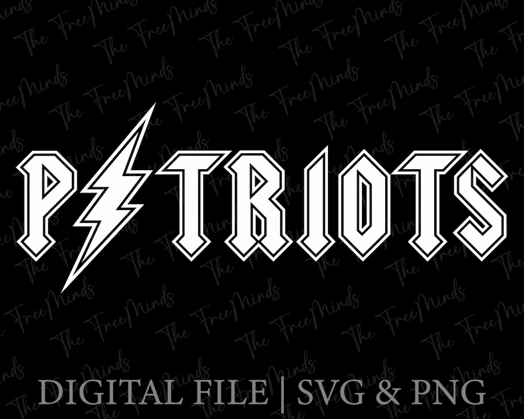Acdc Font Patriots Svg Instant Download Svg Files for Cricut Rocker ...