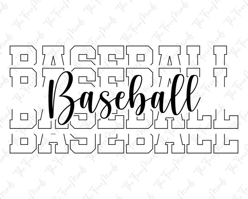 Baseball Svg Stacked Svg Digital Download Baseball Shirt - Etsy
