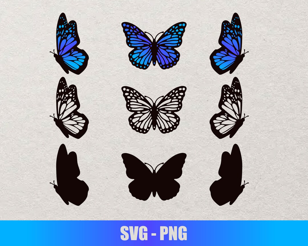 BUTTERFLIES SVG FILE Sublimation Svg File Designer Layered - Etsy