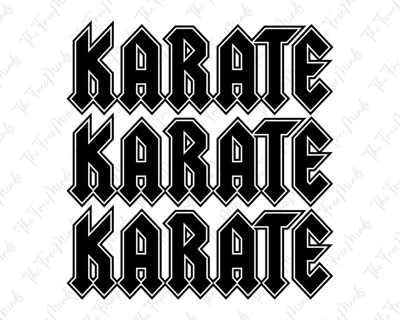 Karate Svg Stacked Svg Printables Tournament Svg Love - Etsy