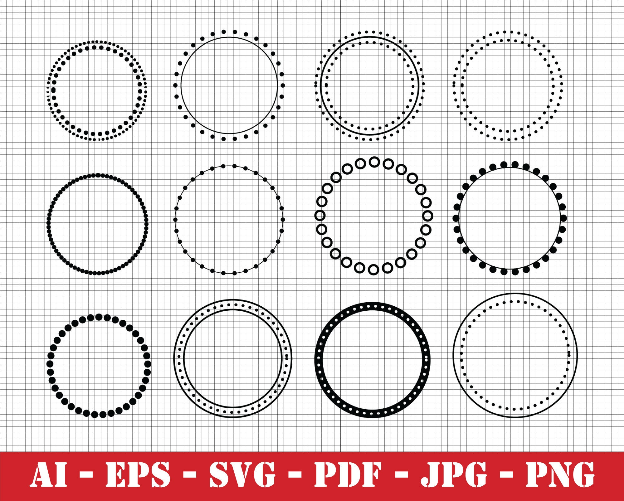 Circle Frame Svg Wreath Svg Circle Svg Circle Monogram Svg - Etsy