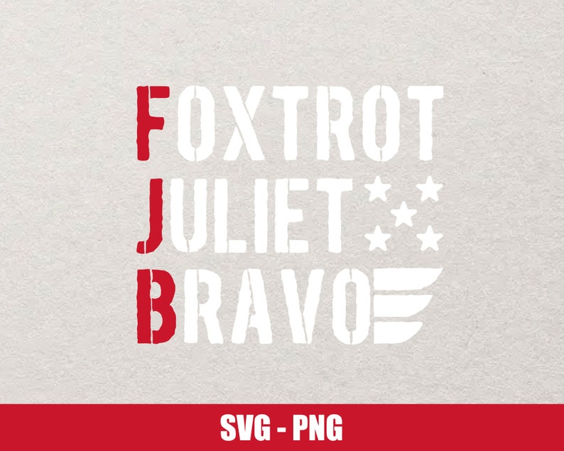 FOXTROT JULIET SVG Bravo Svg File Silhouette Vector File - Etsy