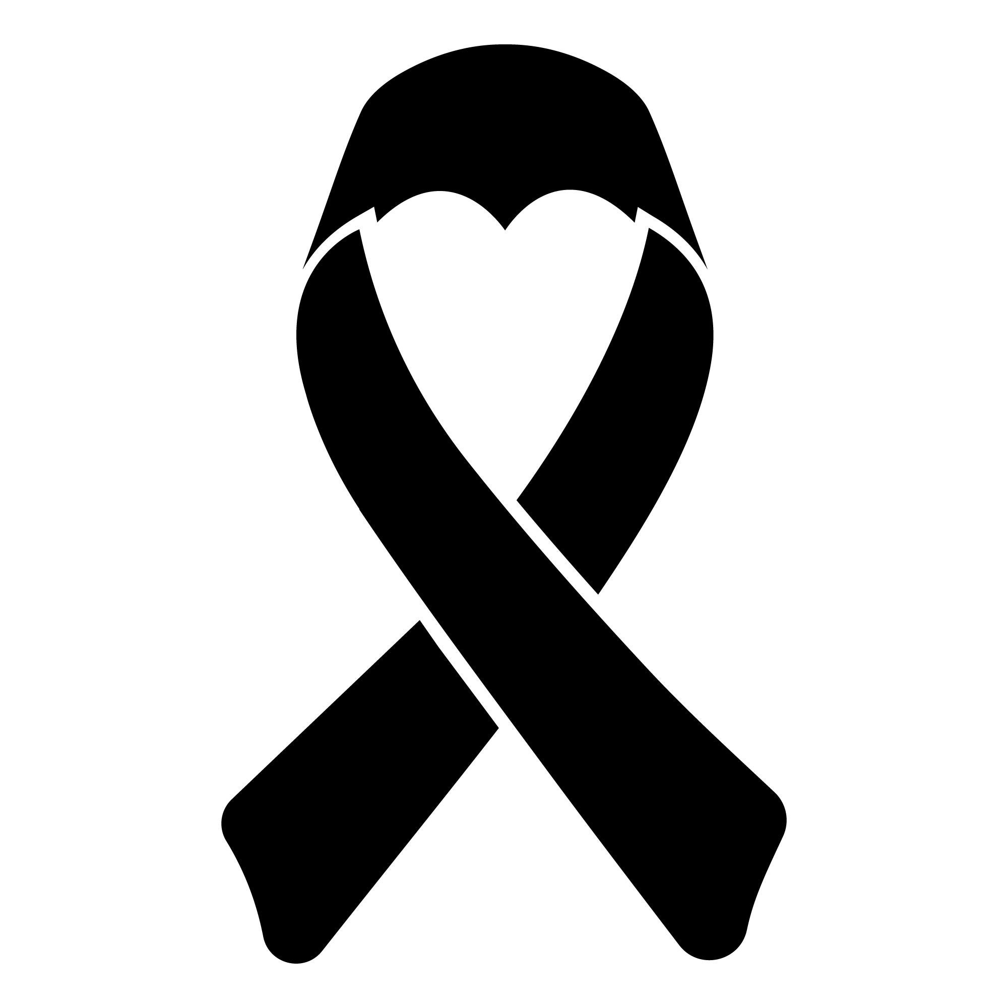 Black Cancer Ribbon