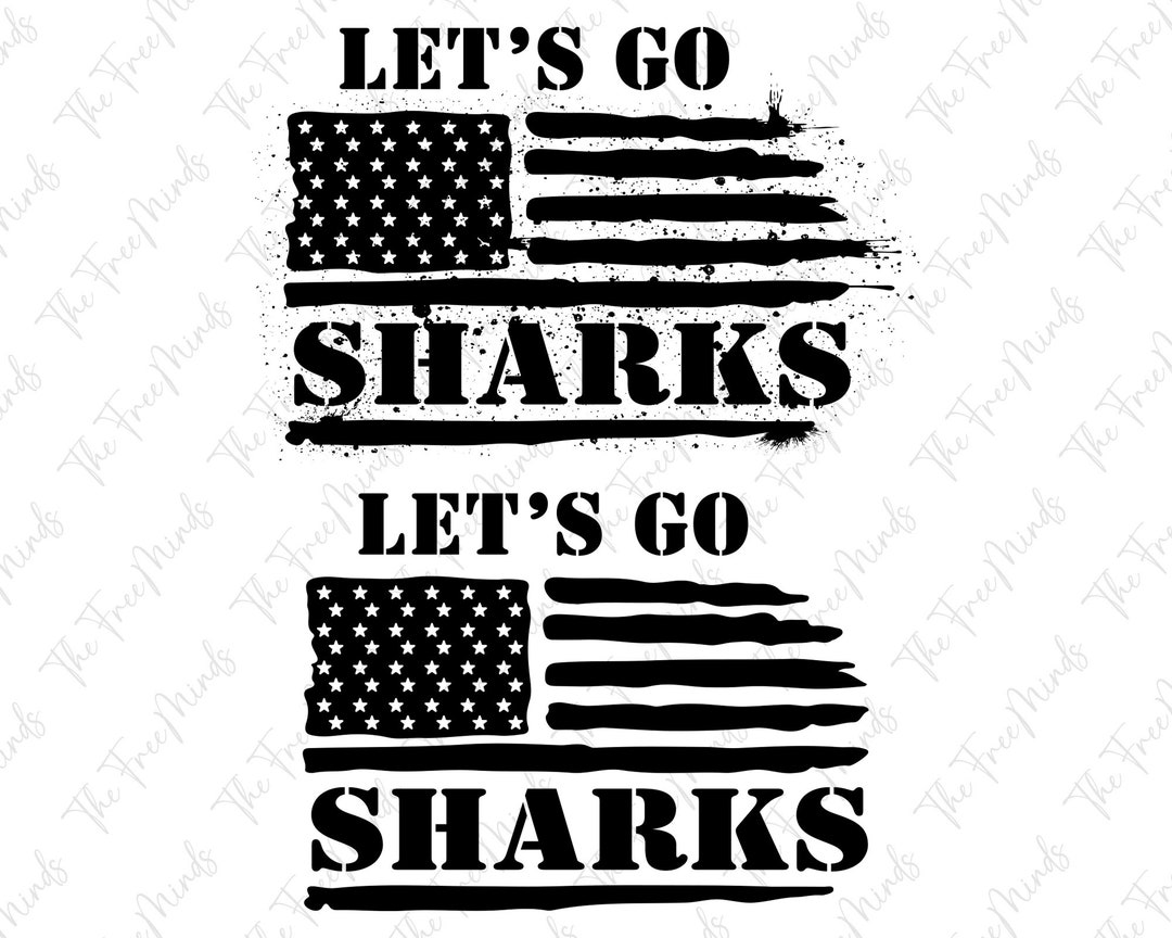 Let's Go Sharks Svg Sharks Mascot Svg Printable Game - Etsy