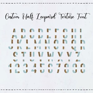 Half Leopard Font Svg, Leopard Svg, Leopard Alphabet Svg, Animals Print ...