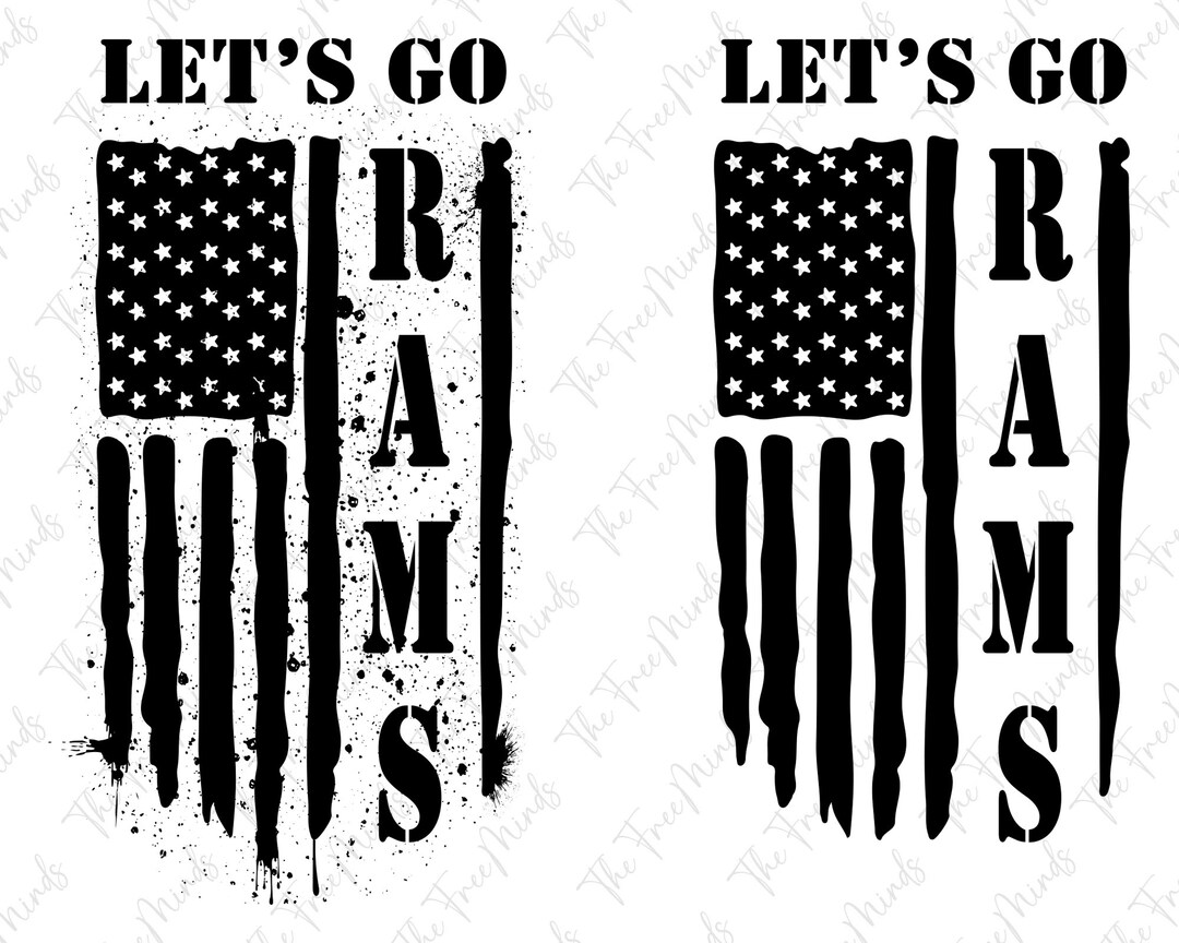 Let's Go Rams Svg, Usa Flag Svg, Imprimible, Game Day Svg, Team Svg ...
