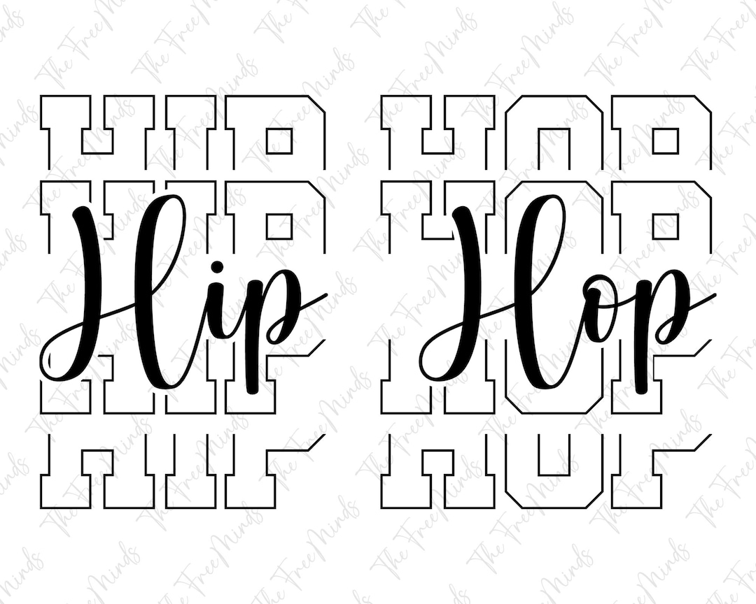 Hip Hop Svg Stacked Svg Digital Download Hip Hop Dance Svg - Etsy