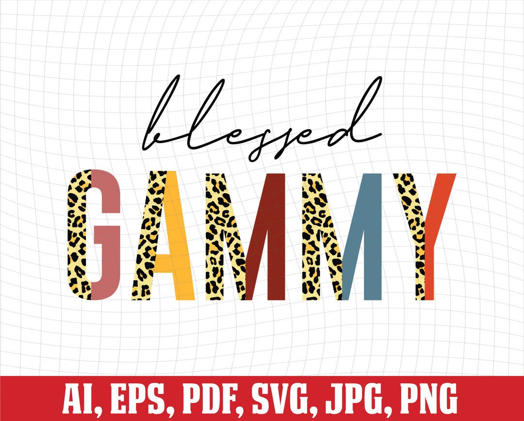 Blessed Gammy Png, Leopard and Boho, Blessed Gammy Leopard Png, Digital ...