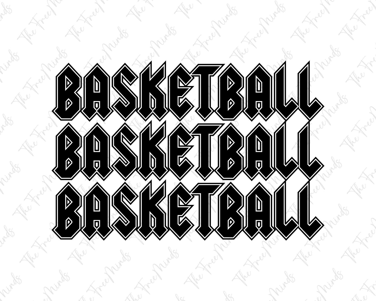 Basketball Svg Stacked Svg Printables Basketball Team Svg - Etsy