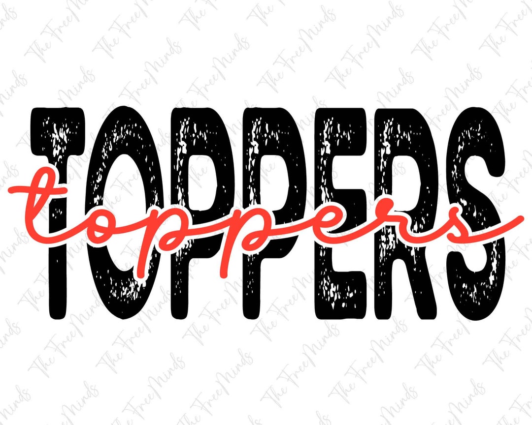 Toppers Svg Files Digital Downloads Png Files Black White and Red ...