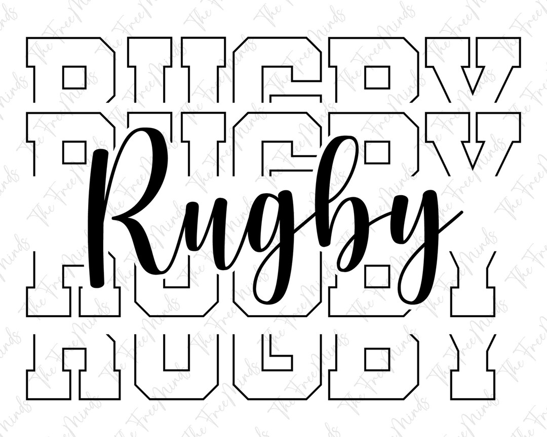 Rugby Svg, Stacked Svg, Digital Download, Rugby Player Svg, Love Rugby ...