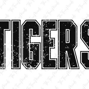 Tigers Svg Files for Cricut Instant Download Clip Art - Tigers Mascot ...