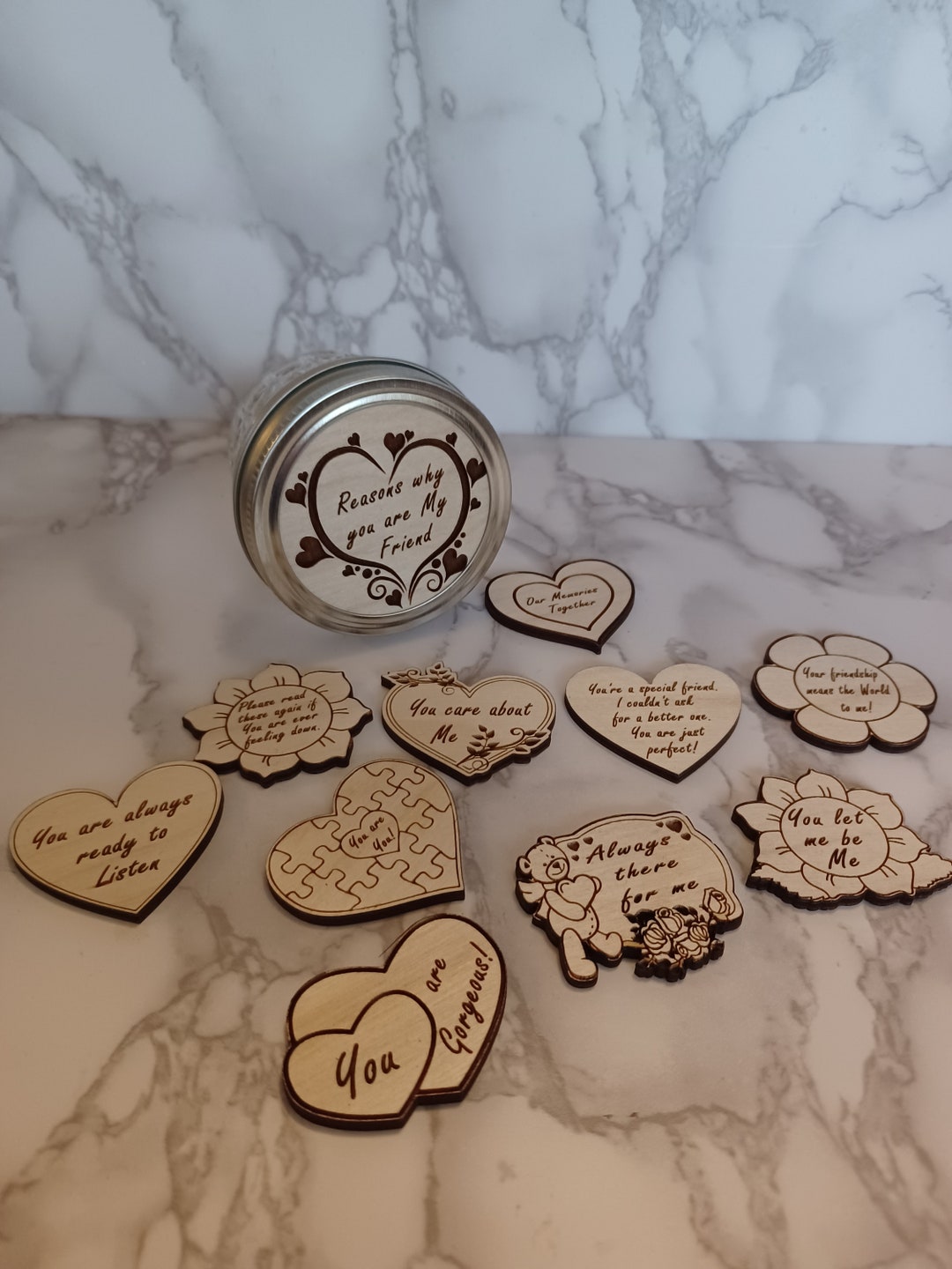 Friendship Jar, Reasons Why You Are My Friend, Tokens of Friendship ...