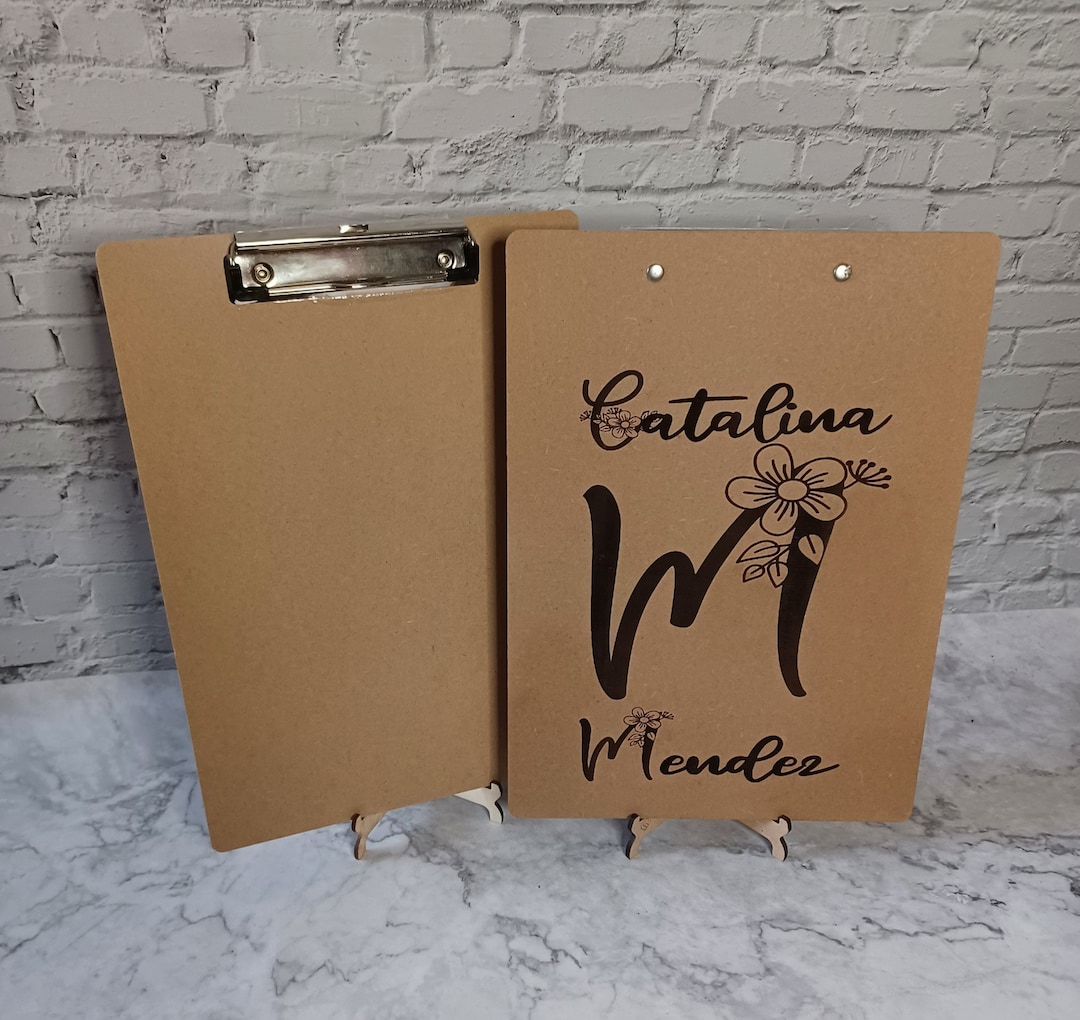Custom Clipboard, Laser Engraved W/your Choice of Design. Great School ...