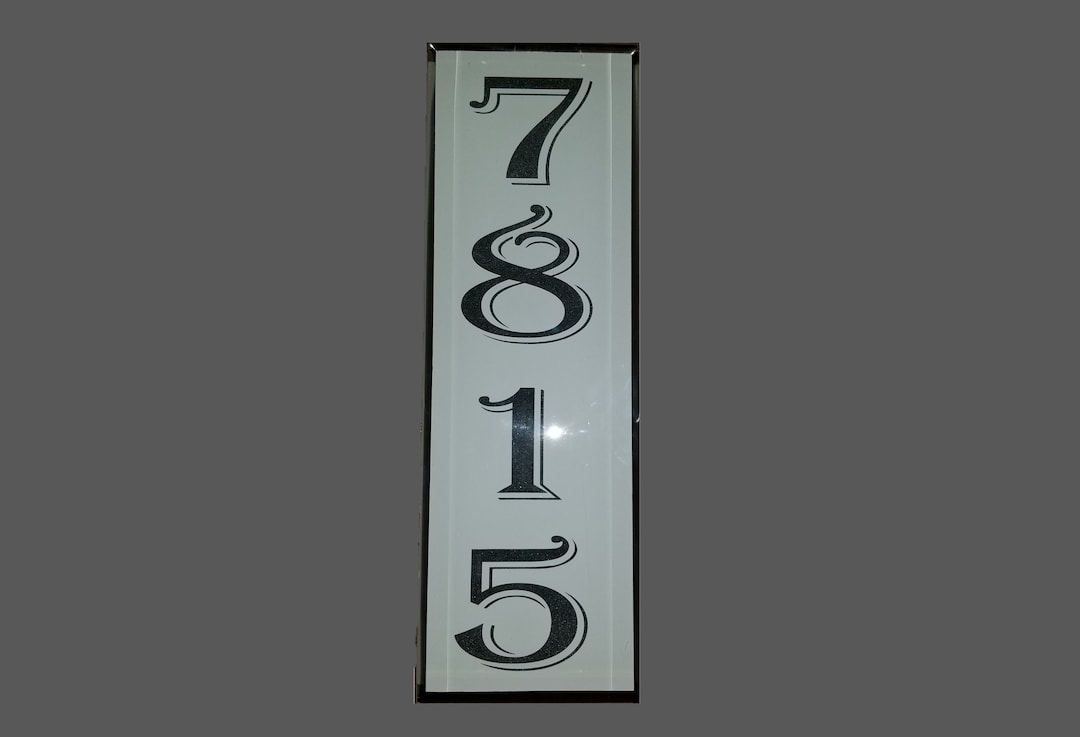 Personalized Laser Engraved Glass Tile 12"x4" Mirrored Edge, Great for ...