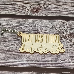 Sarcastic Laser Engraved Key Rings/chains - Set of 2 or Set of 10 - Fun ...