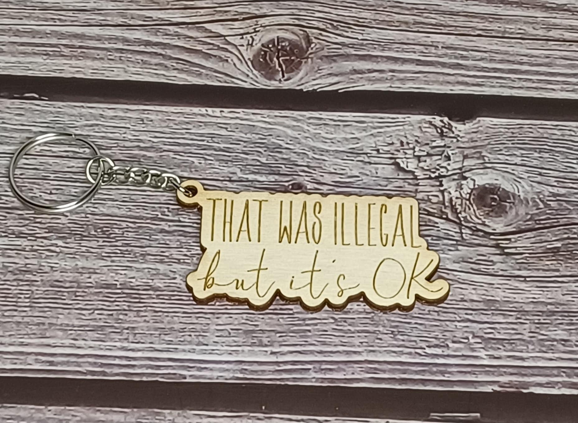 Sarcastic Laser Engraved Key rings/chains set of 2 or set of | Etsy